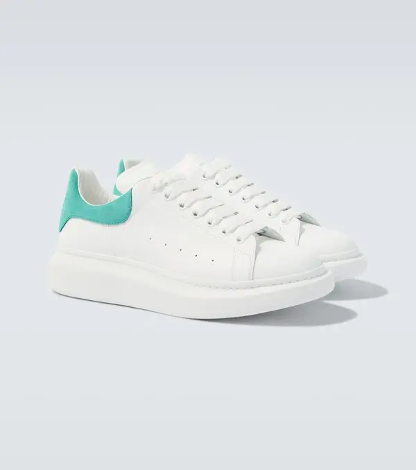Alexander McQueen Oversized Leather Sneakers - White