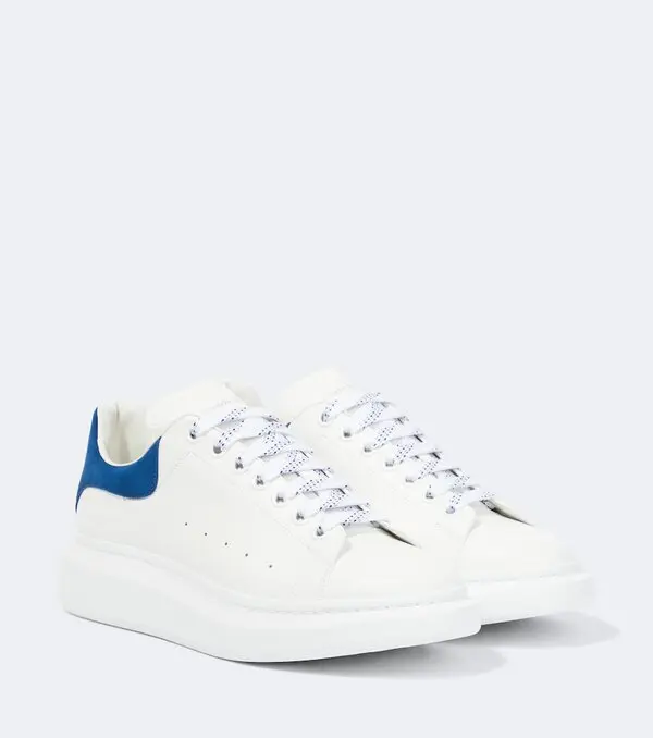 Alexander McQueen Oversized Leather Sneakers - White