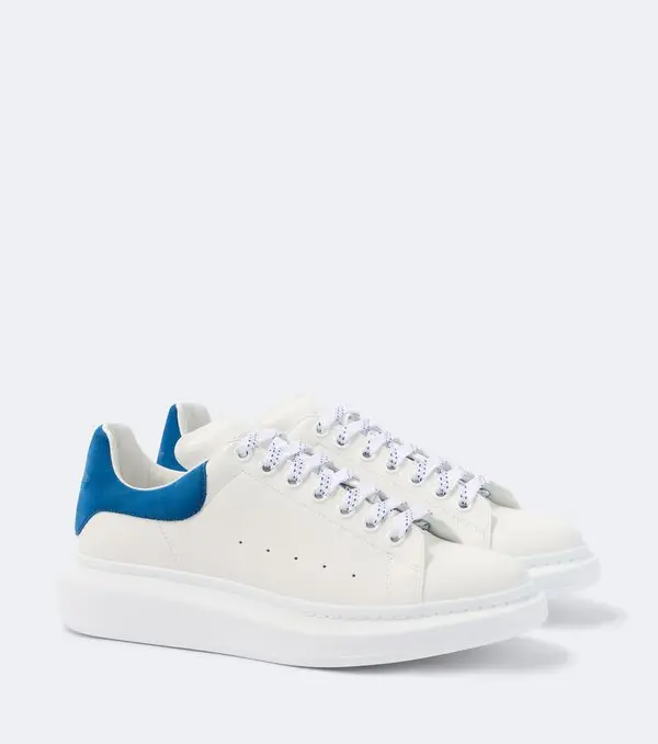 Alexander McQueen Oversized Leather Sneakers - White