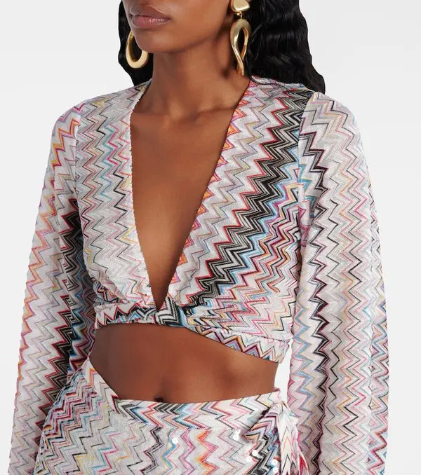 Missoni Zigzag Cropped Blouse