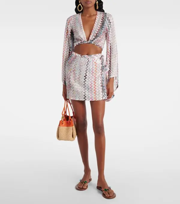 Missoni Zigzag Cropped Blouse - Multicoloured