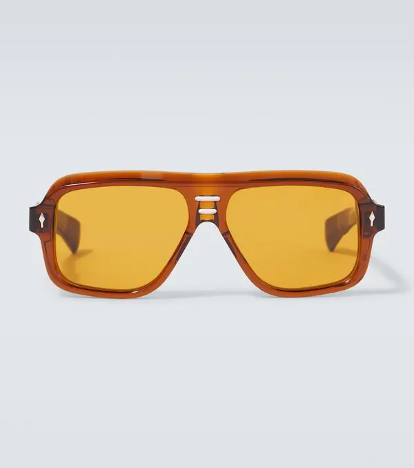 JACQUES MARIE MAGE Aviator Sunglasses - Brown