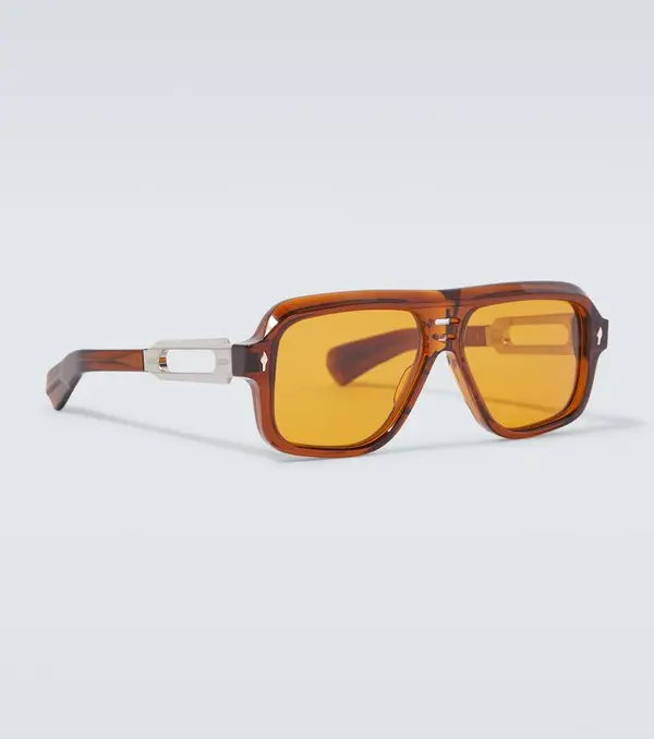JACQUES MARIE MAGE Aviator Sunglasses - Brown