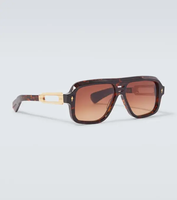 JACQUES MARIE MAGE Aviator Sunglasses - Brown