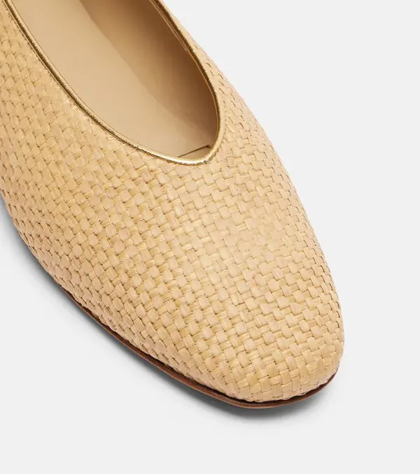 Le Monde Beryl Regency Raffia Ballet Flats