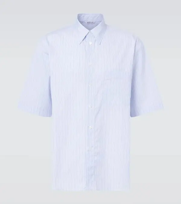 Auralee Striped Cotton Shirt