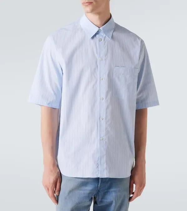 Auralee Striped Cotton Shirt
