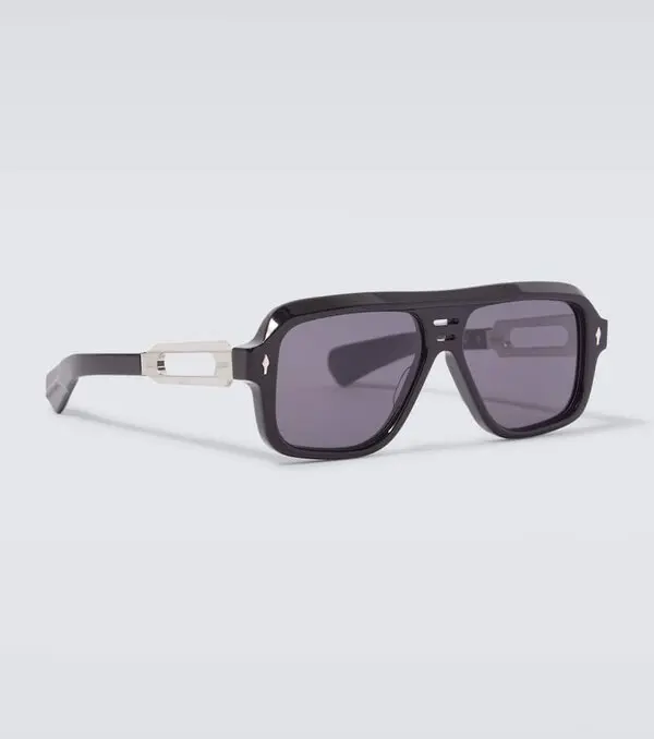 JACQUES MARIE MAGE X Glenn Gould Fugue Aviator Sunglasses - Black
