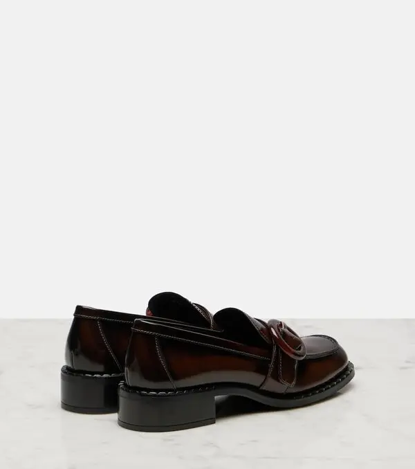 Prada Sienna Leather Loafers