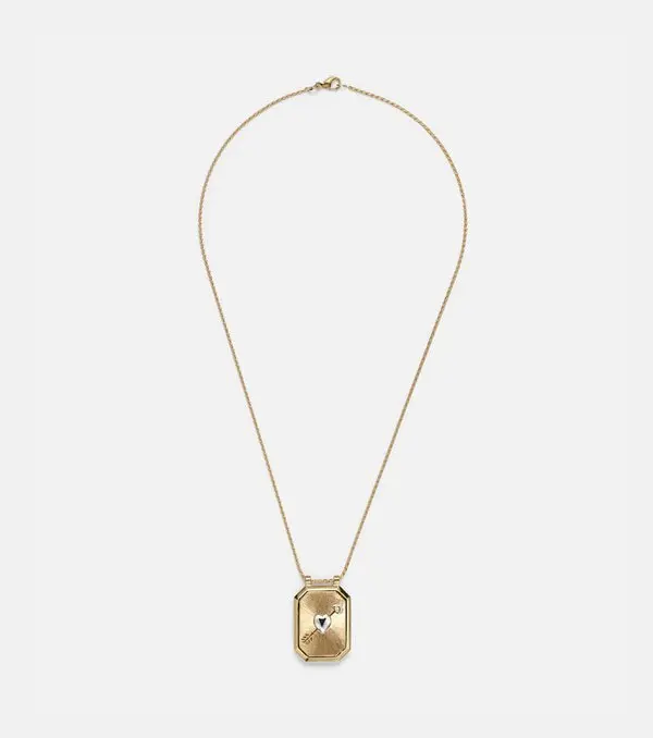 MARIE LICHTENBERG Cœur Percé Diamond Necklace - Gold
