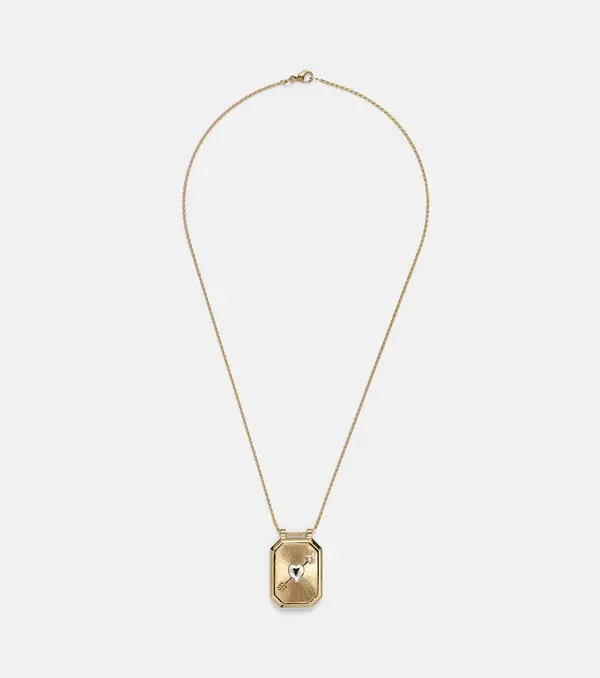 MARIE LICHTENBERG Cœur Percé Diamond Necklace - Gold