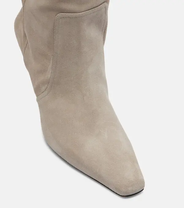 Paris Texas Bettina 75 Knee-high Suede Boots - Grey