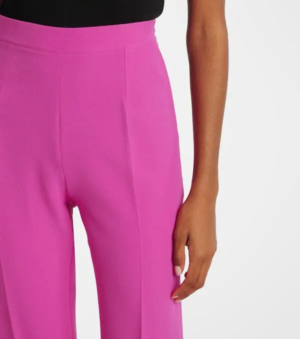 Safiyaa High-waisted Flared Trousers - Purple