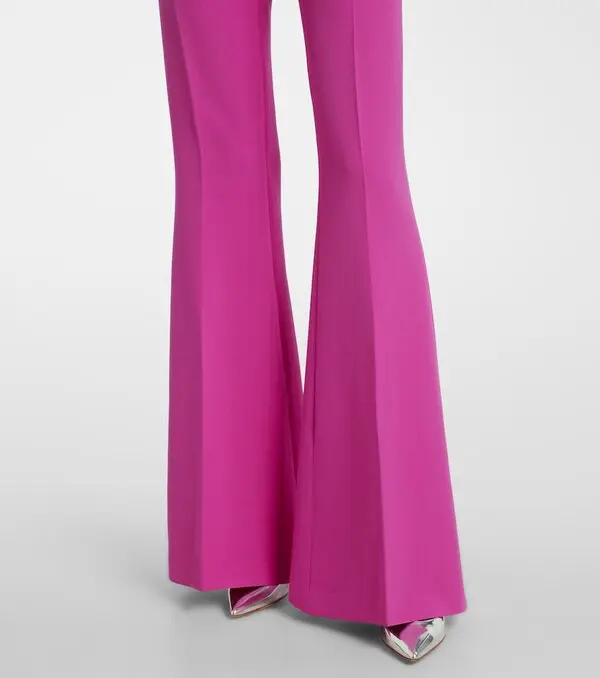 Safiyaa High-waisted Flared Trousers - Purple