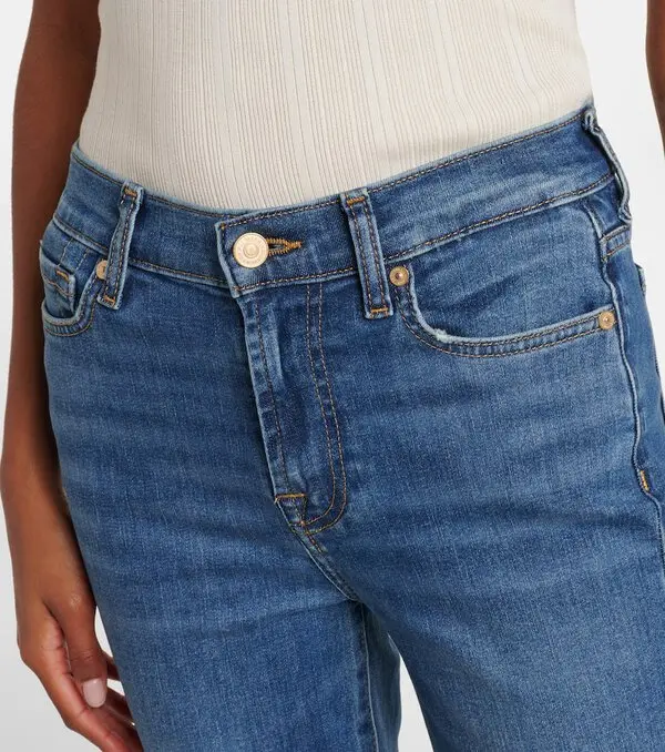 7 For All Mankind Mid-rise Flared Jeans