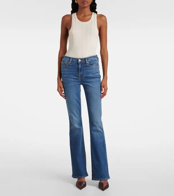 7 For All Mankind Mid-rise Flared Jeans