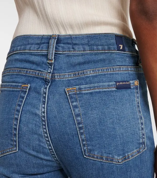 7 For All Mankind Mid-rise Flared Jeans