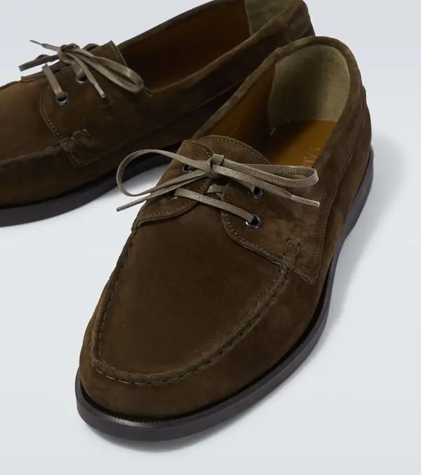 SAMAN AMEL City Moc Suede Moccasins - Brown