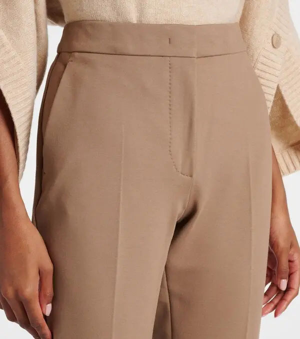 Max Mara Pegno Cropped Jersey Pants