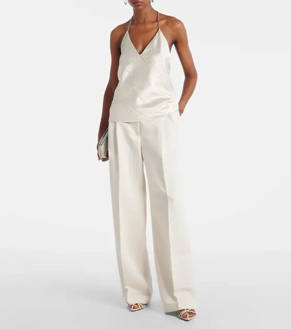 Sportmax Fatuo Chain-detail Satin Camisole