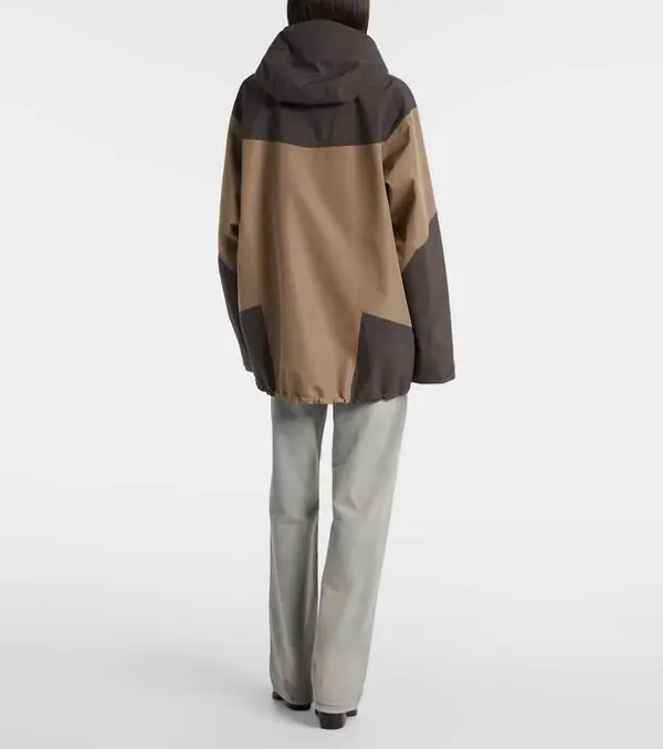 Prada Colorblocked Oversized Jacket - Brown
