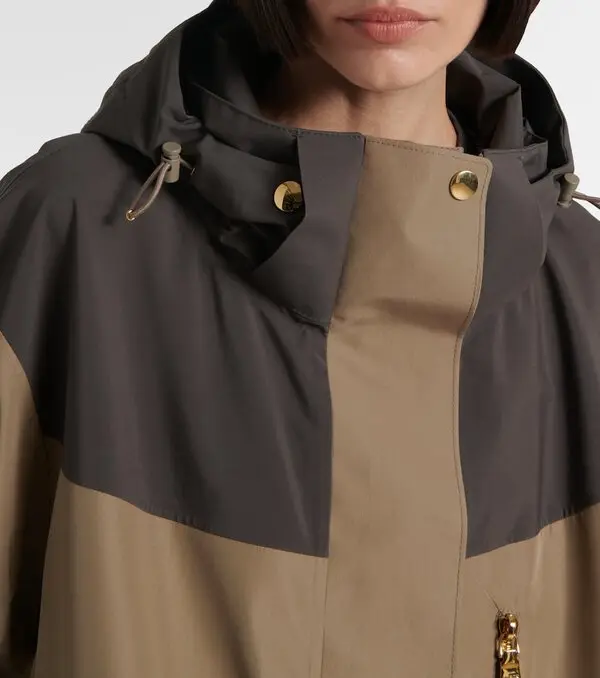 Prada Colorblocked Oversized Jacket - Brown
