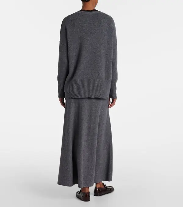 LISA YANG Mila Cashmere Sweater - Grey