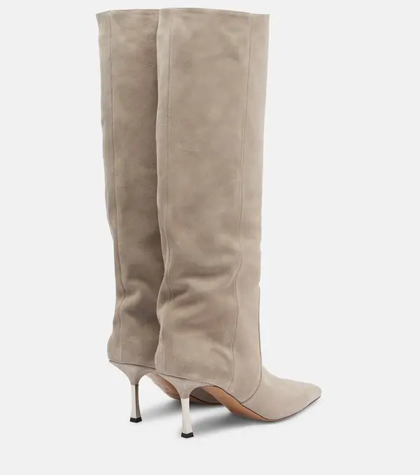 Paris Texas Bettina 75 Knee-high Suede Boots - Grey