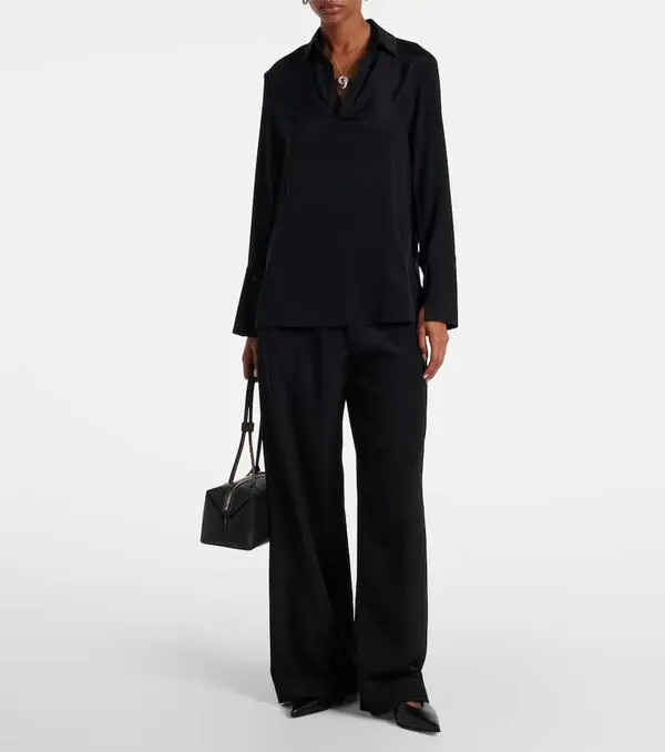 Max Mara Dover Silk-blend Cady Blouse