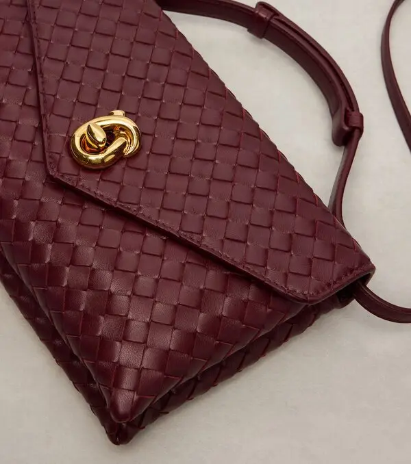 Bottega Veneta Knot Lock Intrecciato Leather Top-handle Bag