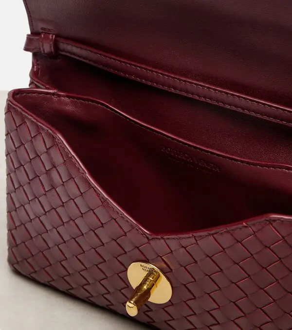 Bottega Veneta Knot Lock Intrecciato Leather Top-handle Bag
