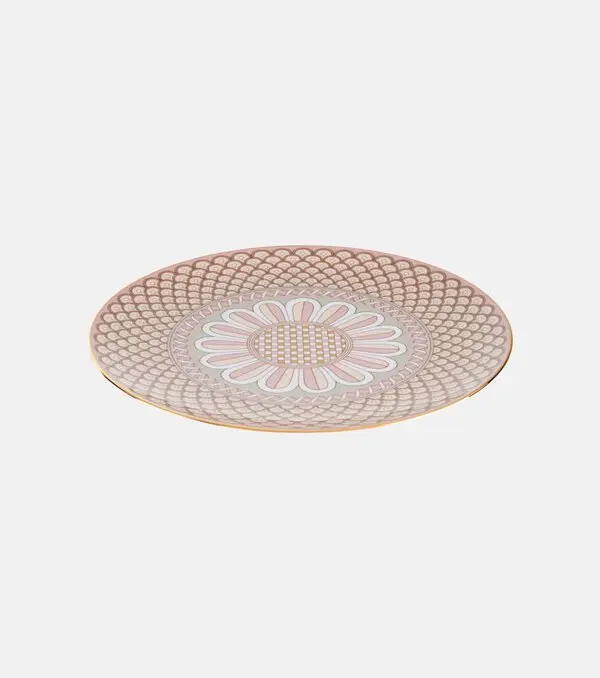 La DoubleJ Porcelain Platter - Multicoloured