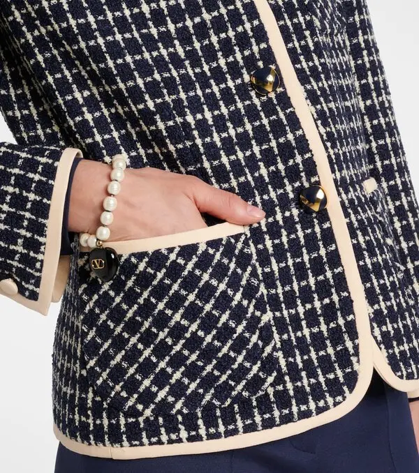 Valentino Garavani Wool And Cotton-blend Boucle Jacket
