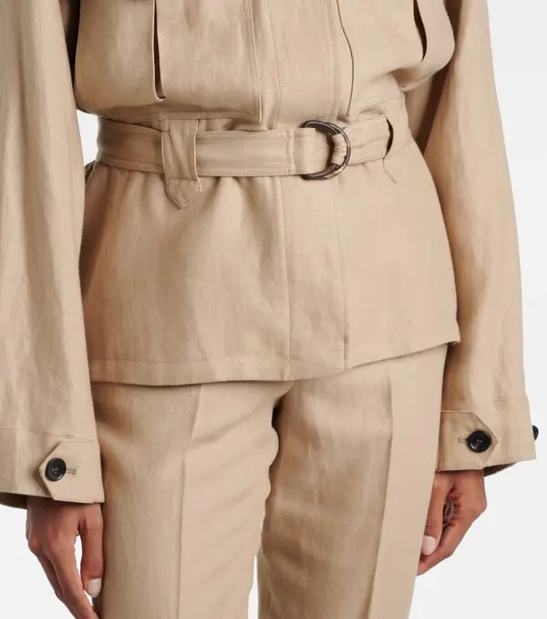 Loro Piana Dillon Linen Crepe Jacket