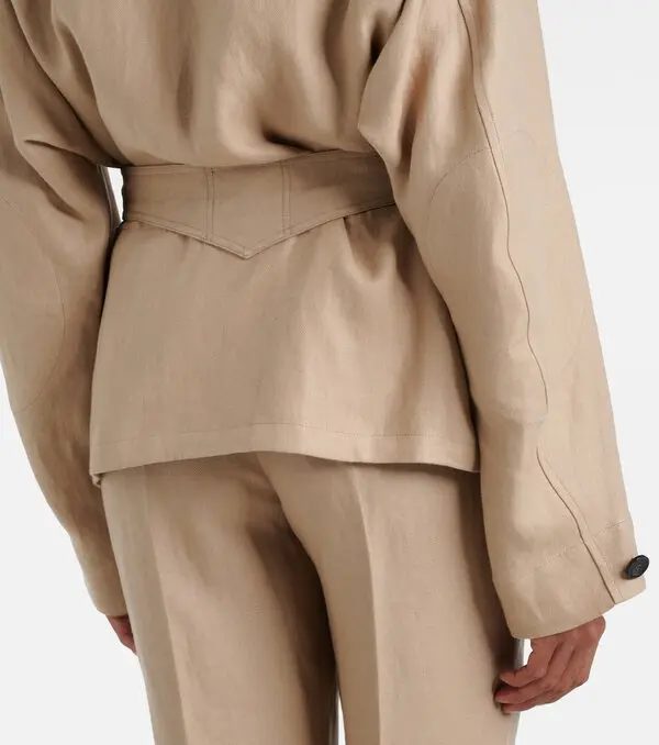 Loro Piana Dillon Linen Crepe Jacket