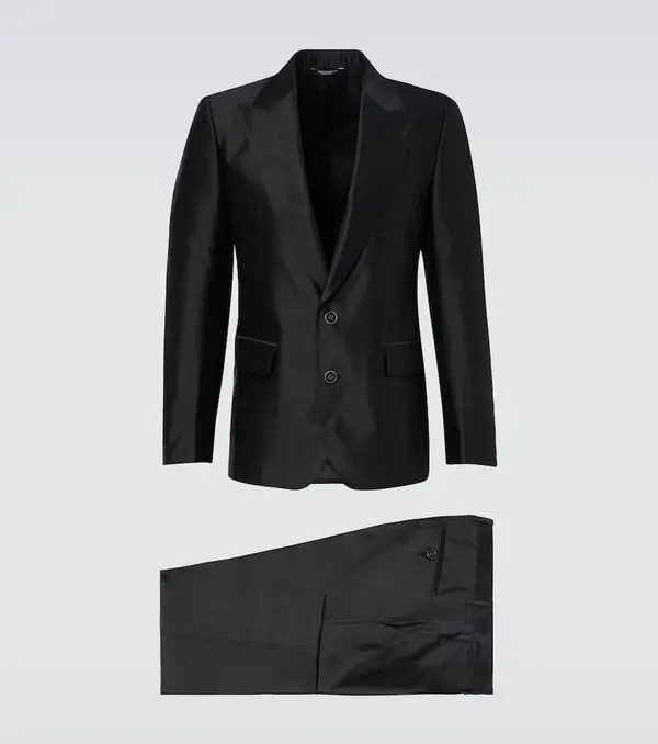 Dolce & Gabbana Silk Twill Suit - Black