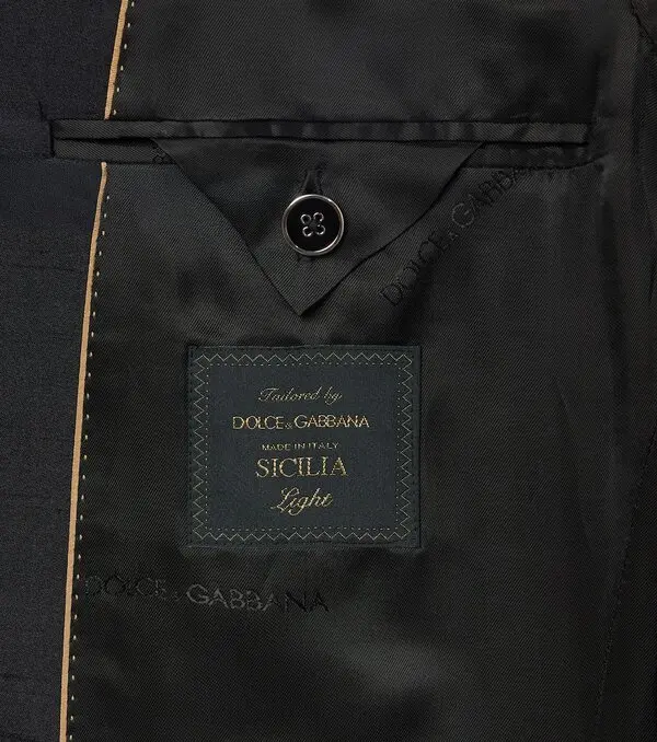 Dolce & Gabbana Silk Twill Suit - Black