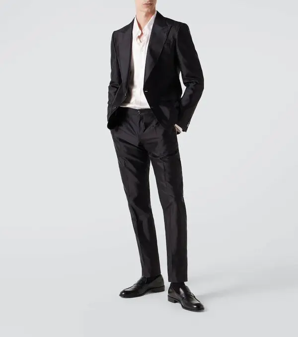 Dolce & Gabbana Silk Twill Suit - Black