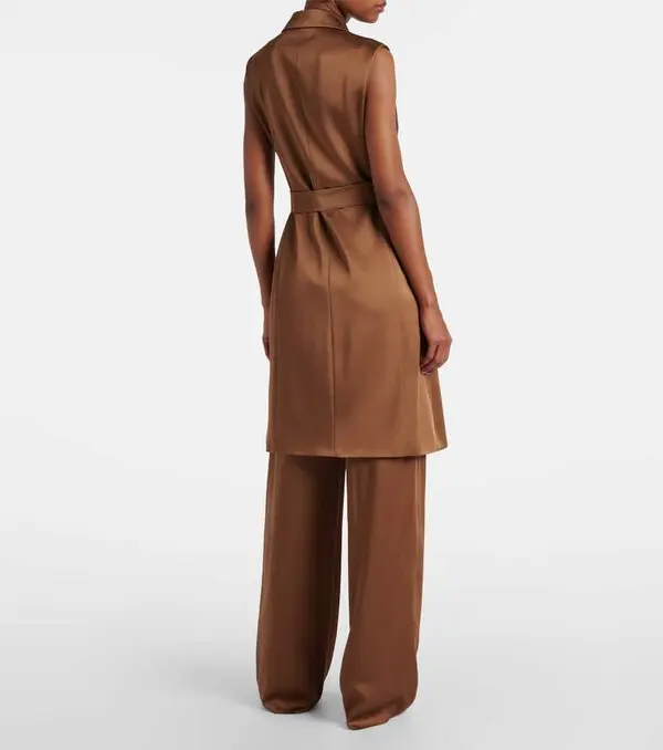 Max Mara Afgano Belted Satin Jacket