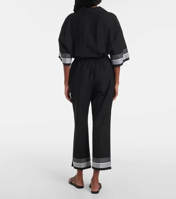 JOSEPH Tottenham Cropped Straight Pants