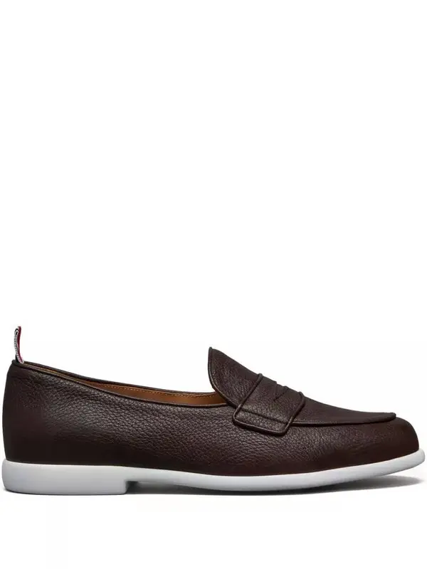 Thom Browne Varsity Penny Loafers - Brown