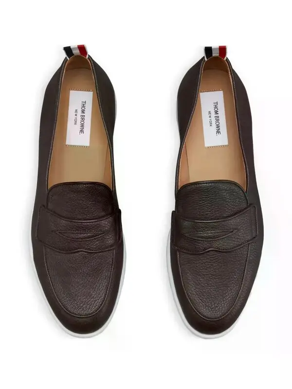 Thom Browne Varsity Penny Loafers - Brown