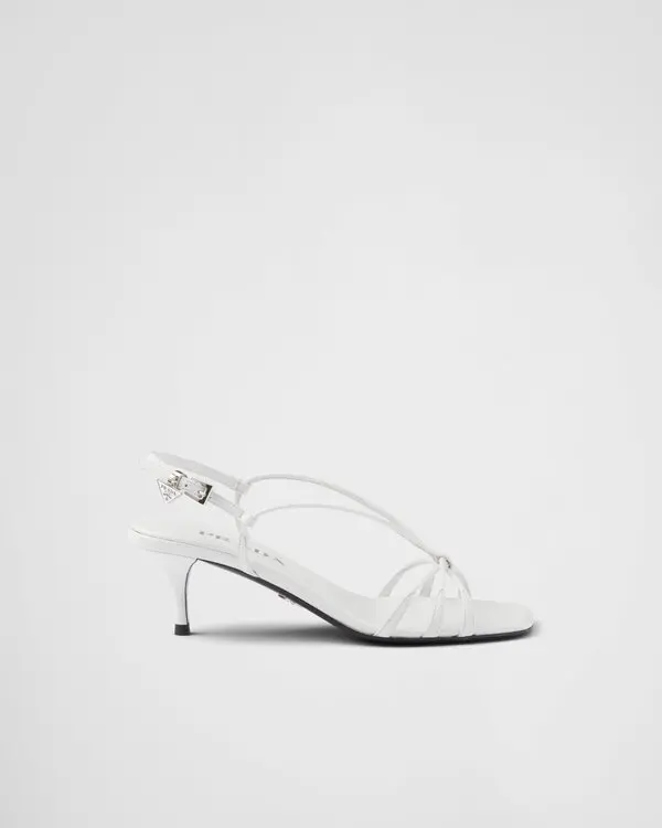 Prada Heeled Leather Sandals