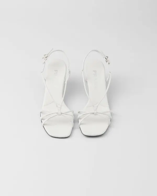 Prada Heeled Leather Sandals