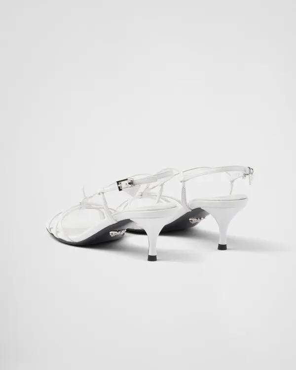 Prada Heeled Leather Sandals