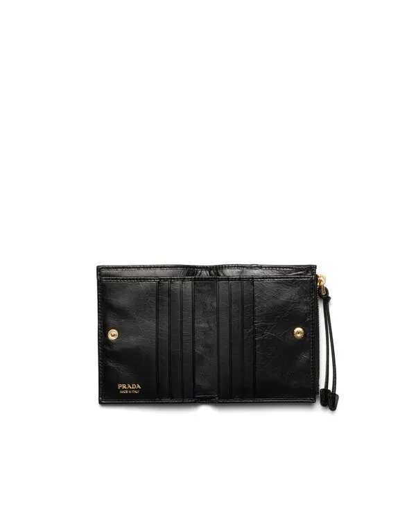 Prada Small Leather Wallet - Black