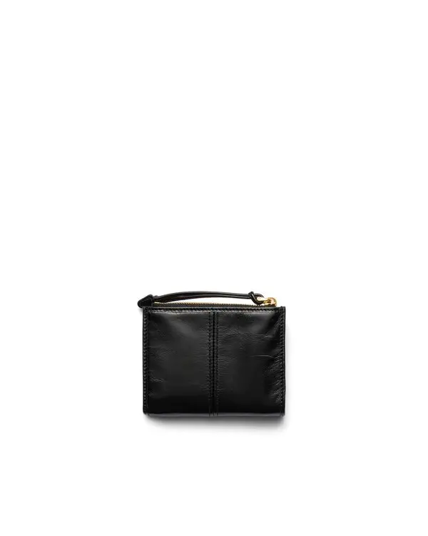 Prada Small Leather Wallet - Black