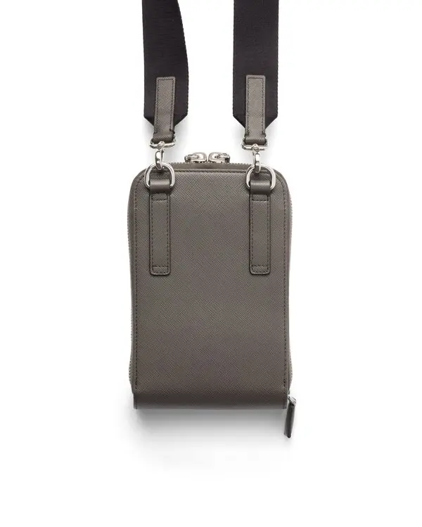 Prada Saffiano Leather Smartphone Case - Grey