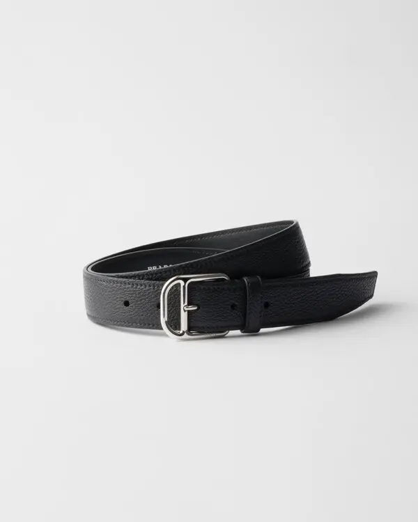 Prada Leather Belt - Black