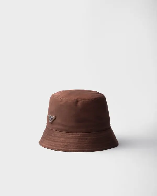 Prada Cotton Bucket Hat - Ebony